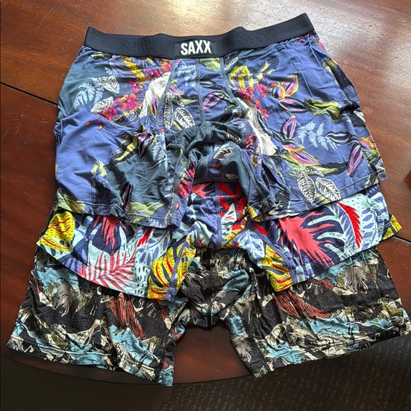 Saxx | Underwear & Socks | Saxx Blue And Red Briefs With Vibrant Design ...